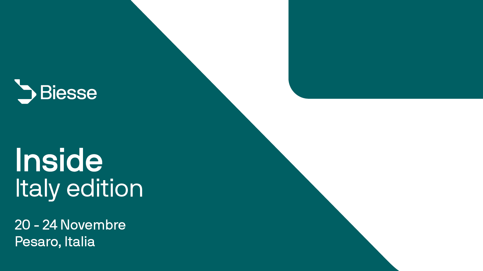 Inside: open doors at Biesse from 20 to 24 November - Xylon website