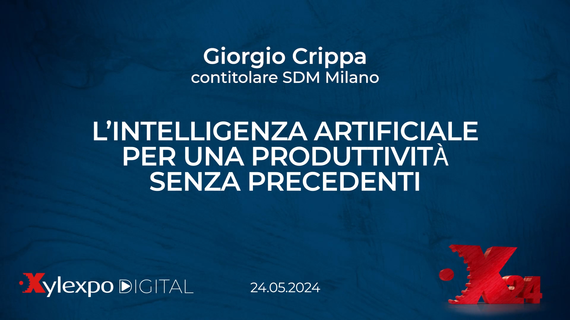 Giorgio Crippa, Sdm: "Artificial intelligence for unprecedented ...